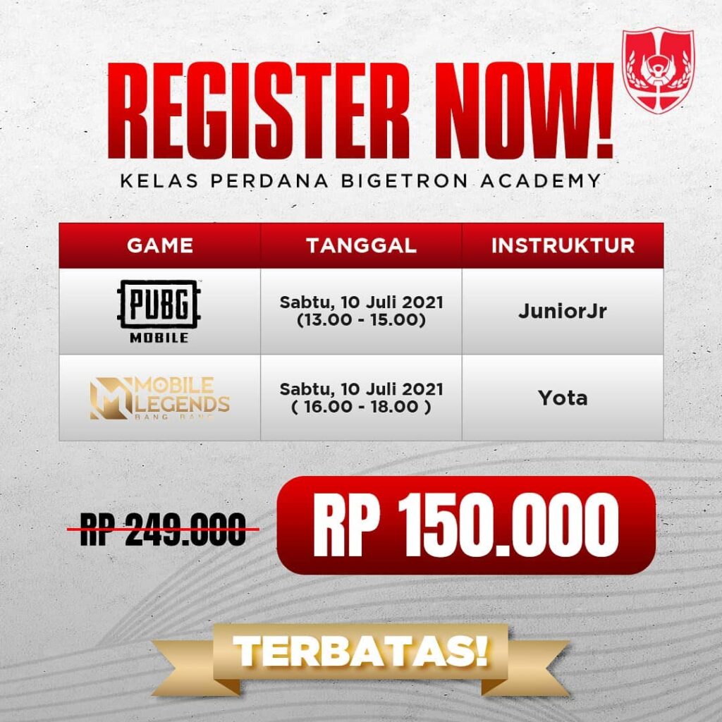 Bigetron Academy First Class 2021 Officially Opens, Let's Register!