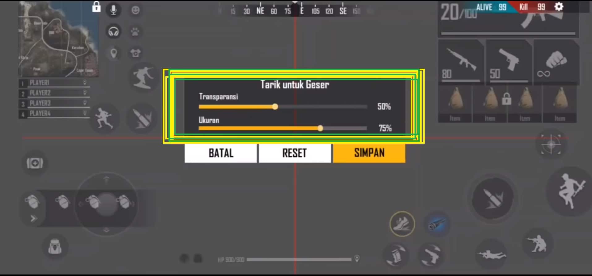 Biar Nyaman Main FF, Simak 4 Best Settingan Ini!