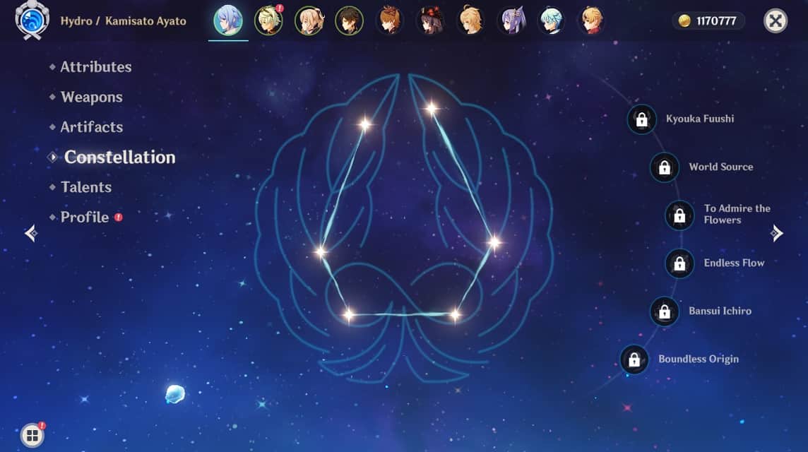 Constellation Genshin Impact 