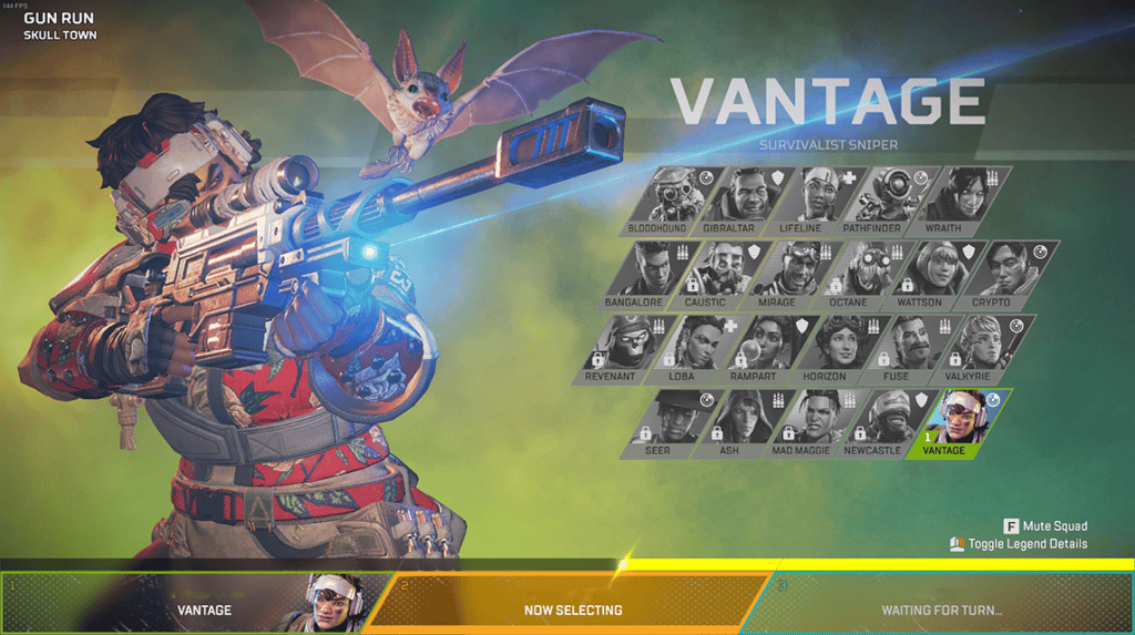 Vantage, a New Legend in Apex Legends Who's Good at Snipers